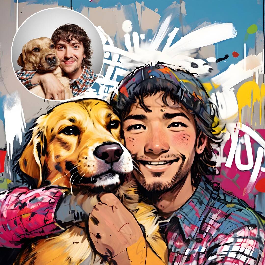 Custom Graffiti Splash Art Urban Street Style, Colorful Spray Paint ...