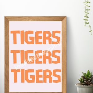 3 Clemson Digital Prints | Wall Art | Dorm Decor | Clemson Tigers - Etsy