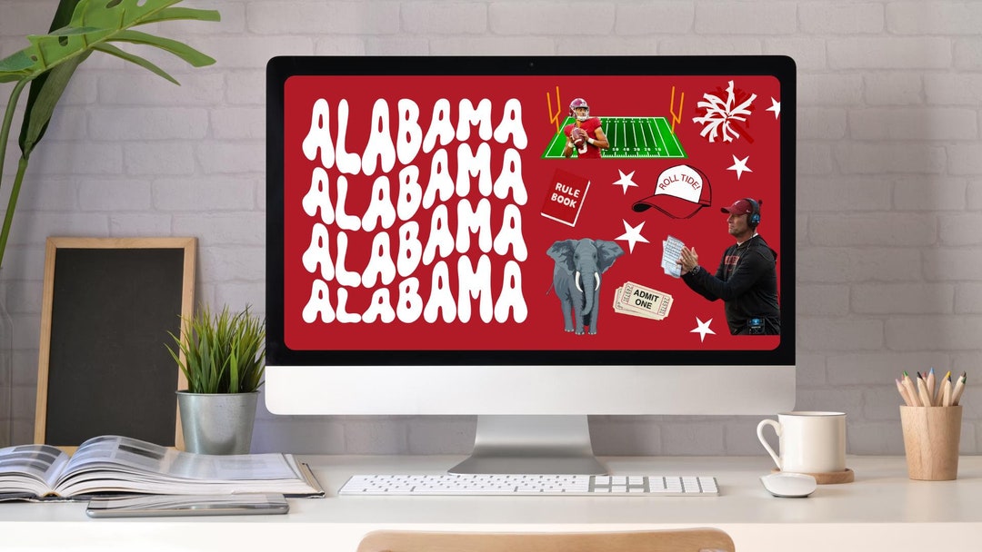 Alabama Football Desktop Wallpaper - Etsy