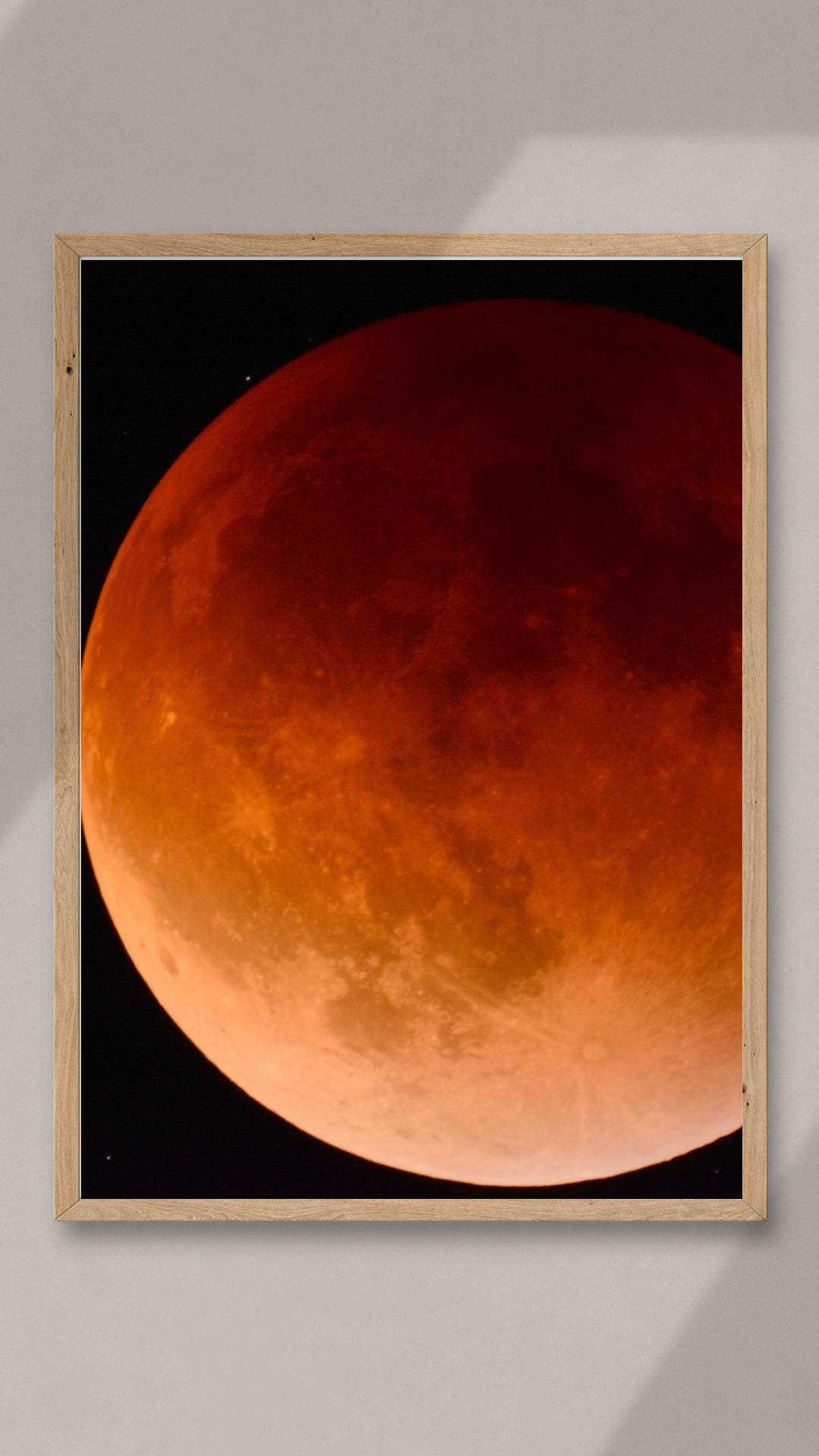 Blood Moon Wall Art - Lunar Eclipse Photography - Astronomy Print ...