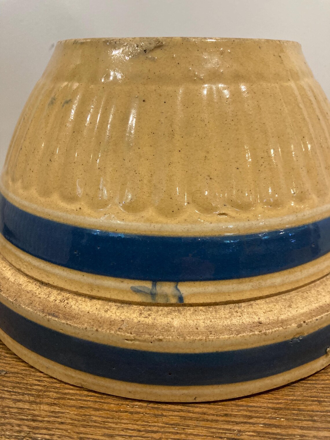 Antique Yellow Ware Bowl - Etsy