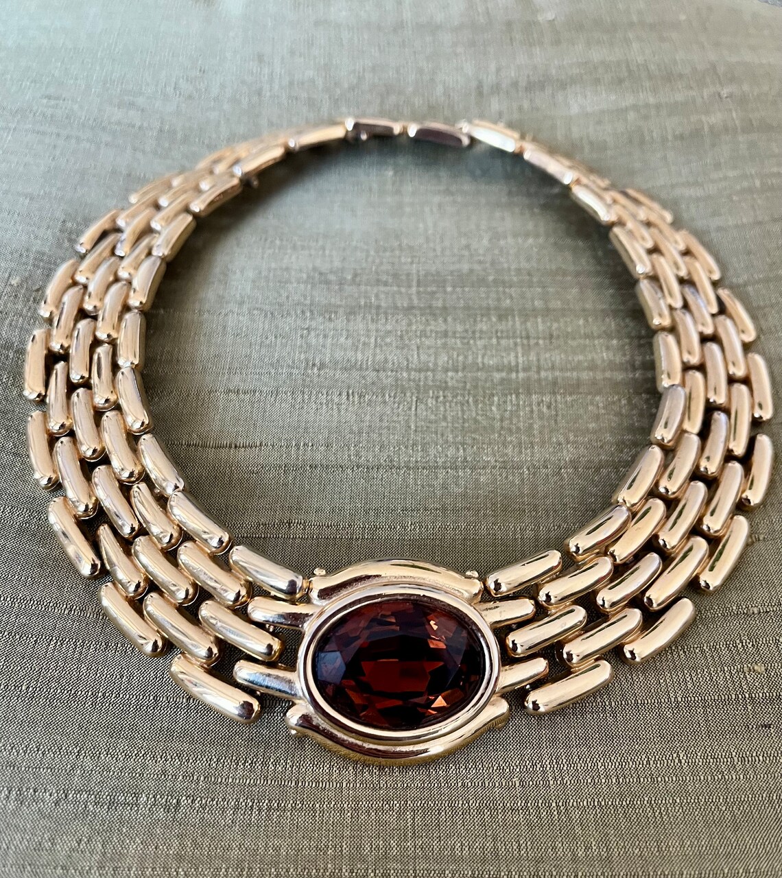 GIVENCHY Iconic Vintage Choker Necklace, Goldtoned Signature GG Clasp ...