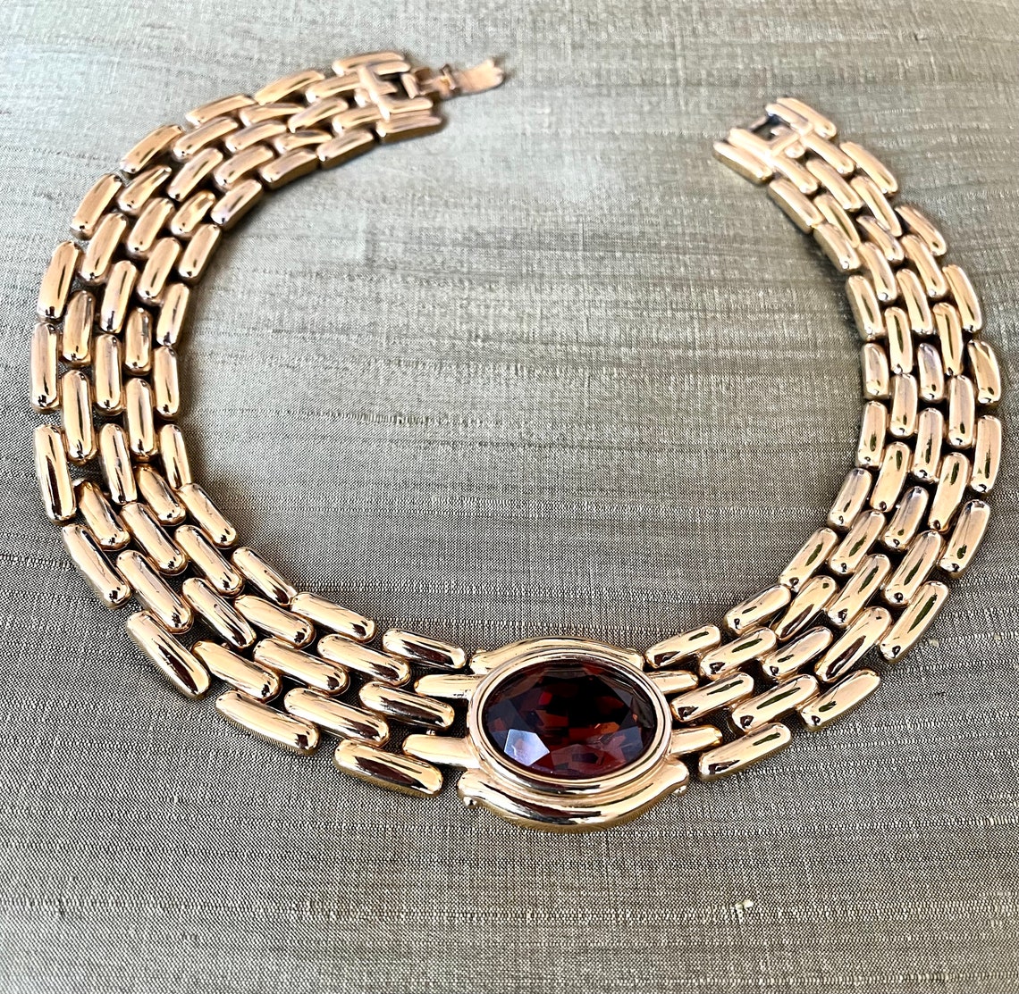 GIVENCHY Iconic Vintage Choker Necklace, Goldtoned Signature GG Clasp ...