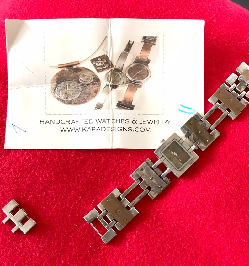 Handmade Brutalist Watch by Kaisa & Paternoster Designs-signed. - Etsy