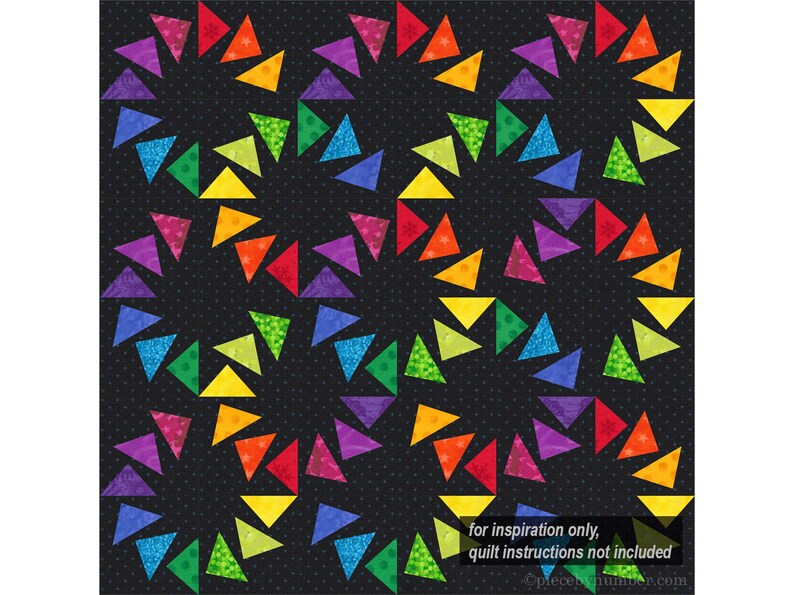 Circles of Geese Quilt Block Pattern for Paper Piecing, PDF Download ...