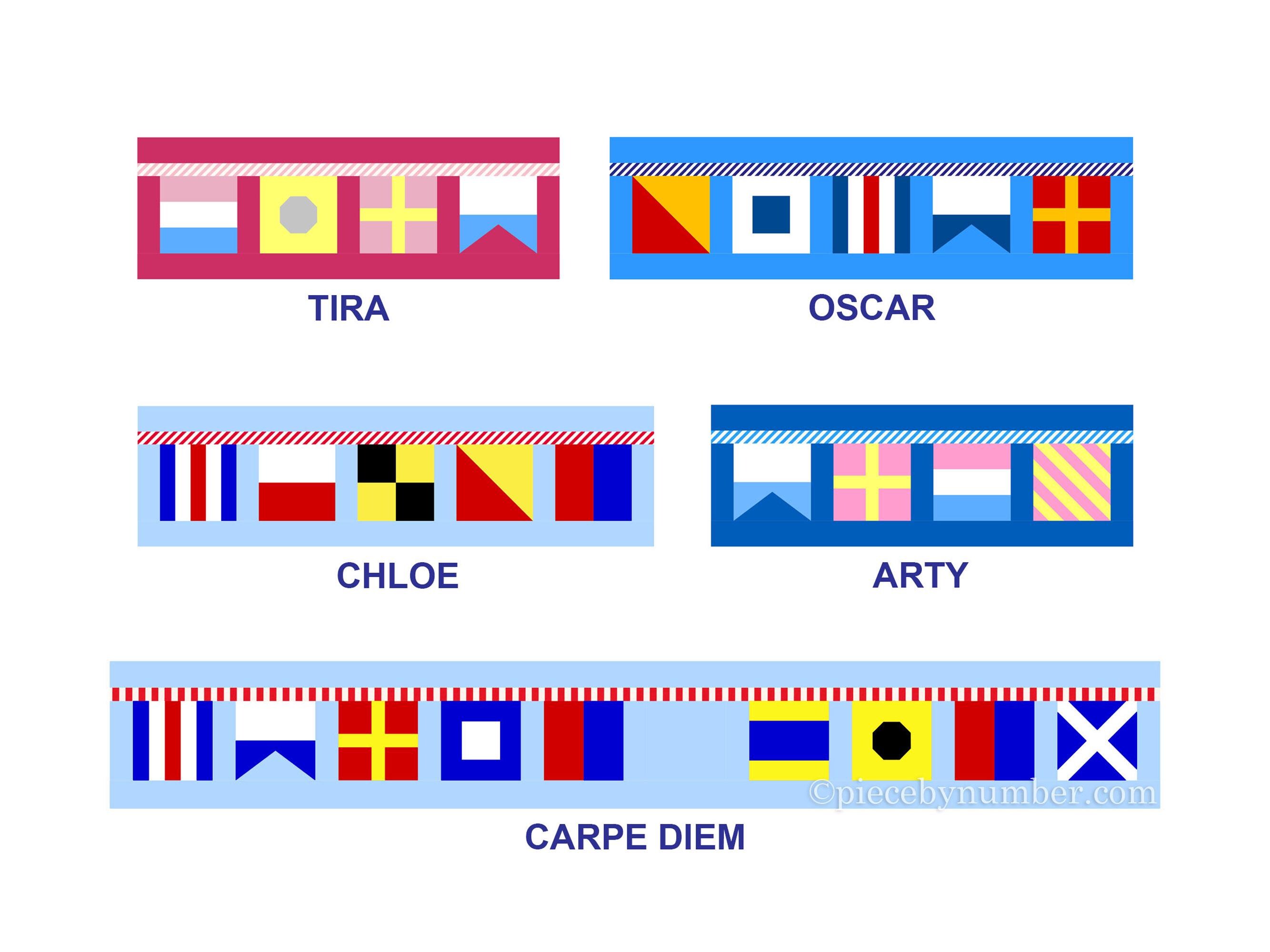 Nautical Alphabet Flags Paper Pieced Quilt Block Pattern, PDF Download ...