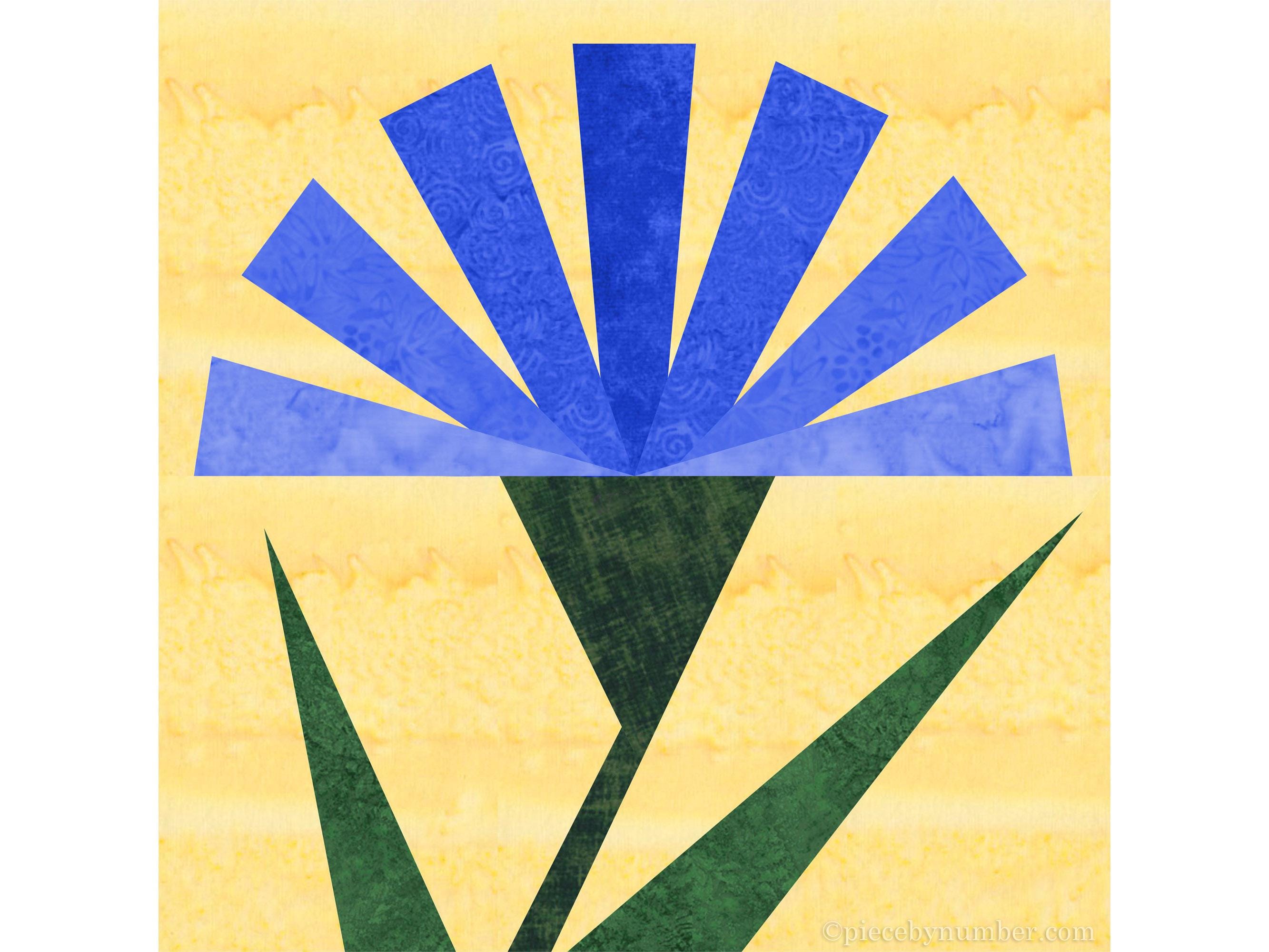 Aster Flower, Quilt Block Pattern for Paper Piecing, PDF Download, 6 ...