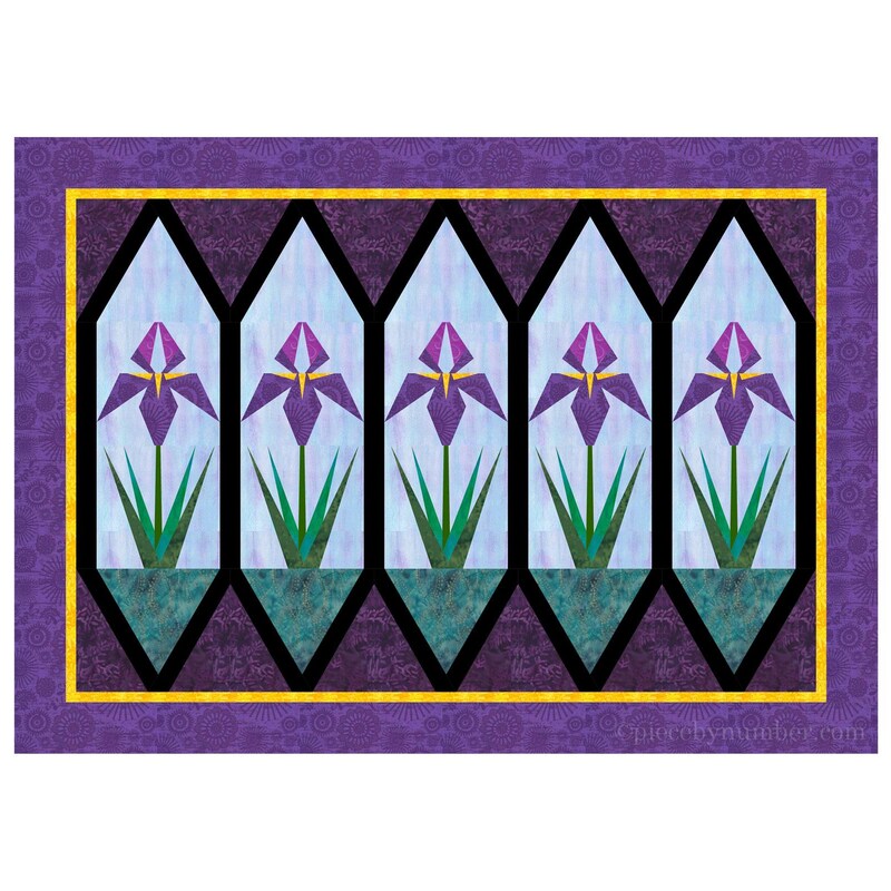 Iris Quilt Pattern - Etsy