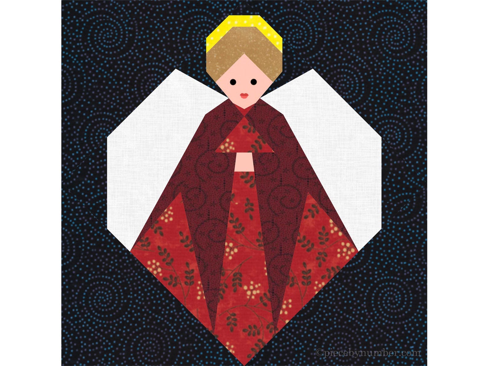 Guardian Angel Quilt Block Pattern, Paper Piecing, 6 & 12 Inch Blocks ...