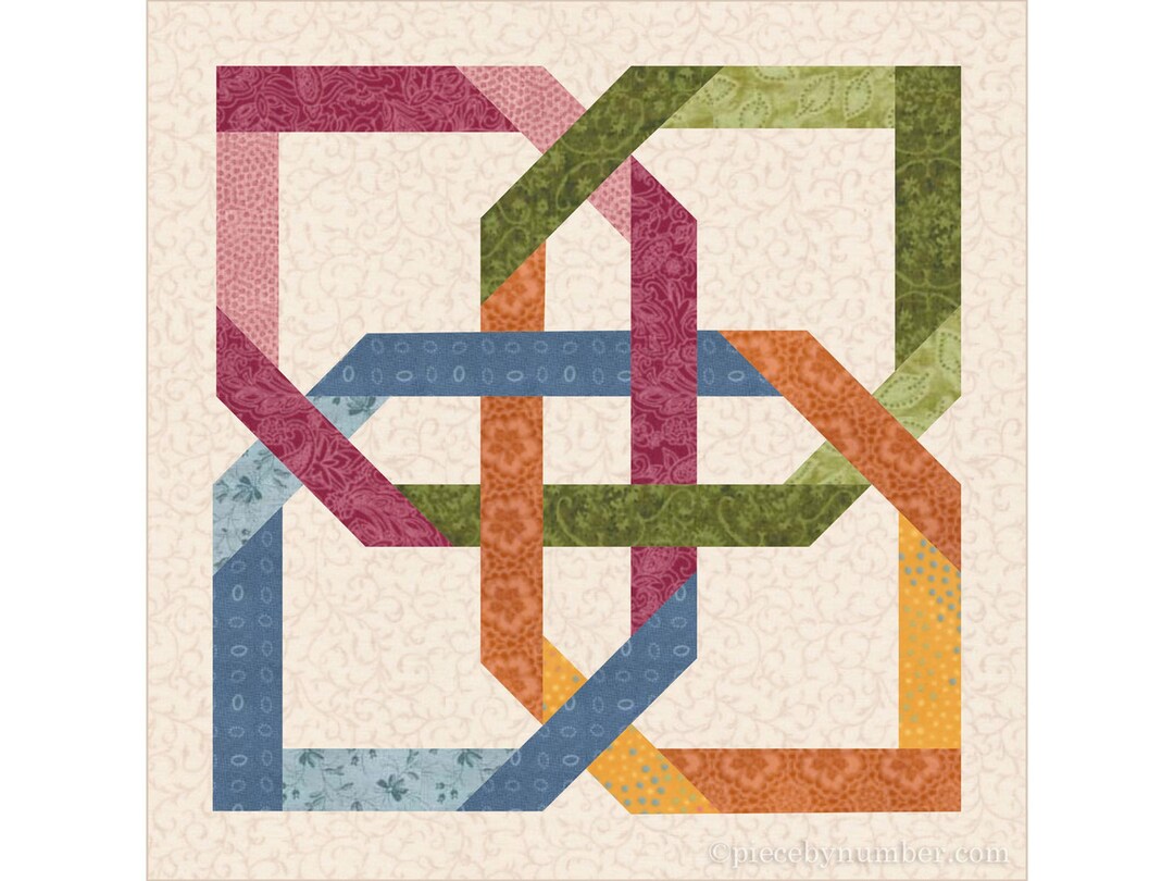 Quatrefoil Knot, Quilt Block Pattern for Paper Piecing, PDF Download ...