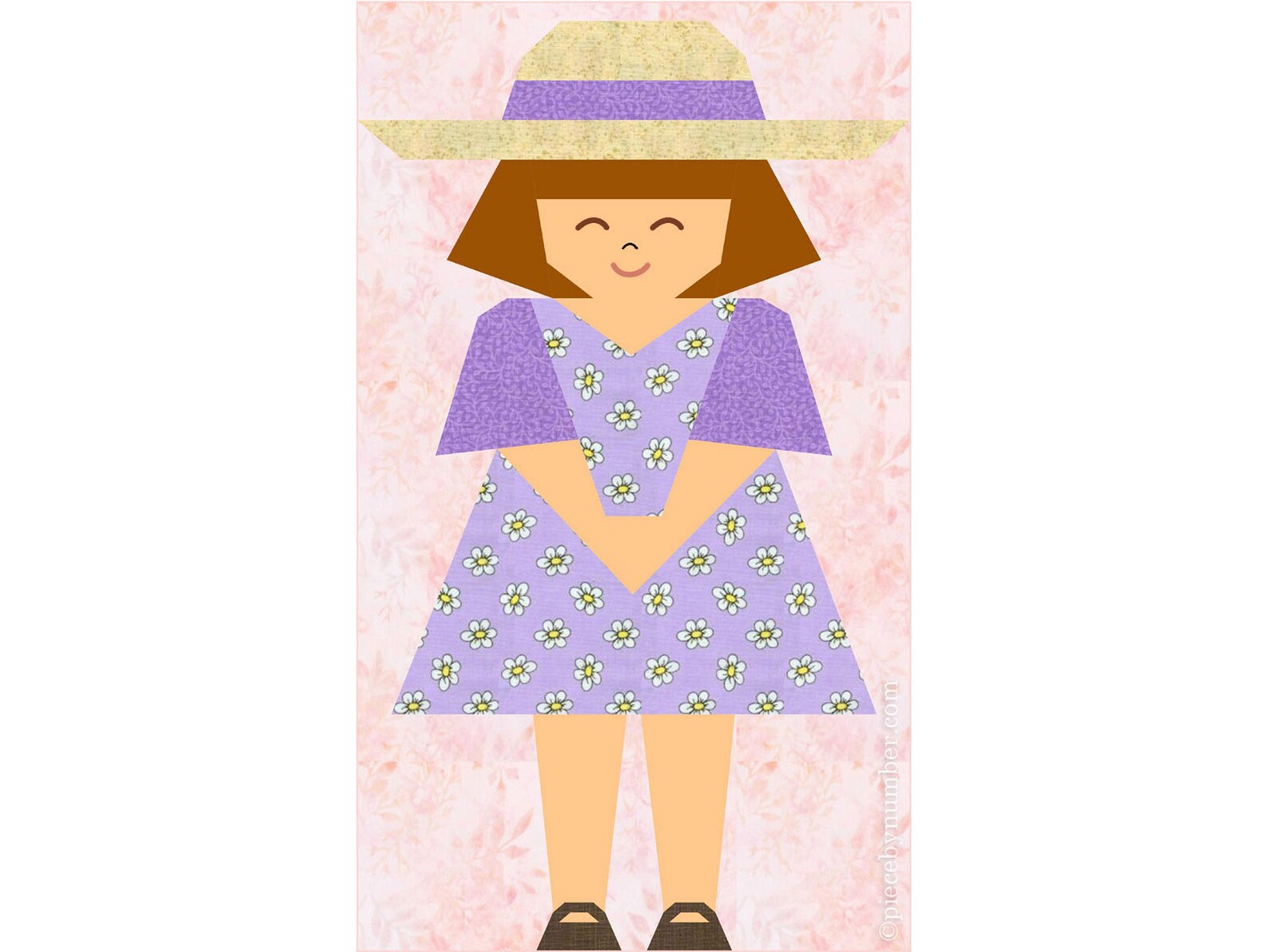 Sophie-claire Little Girl Quilt Block Pattern for Paper Piecing, PDF ...