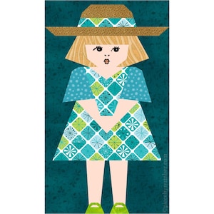 Sophie-claire Little Girl Quilt Block Pattern for Paper Piecing, PDF ...