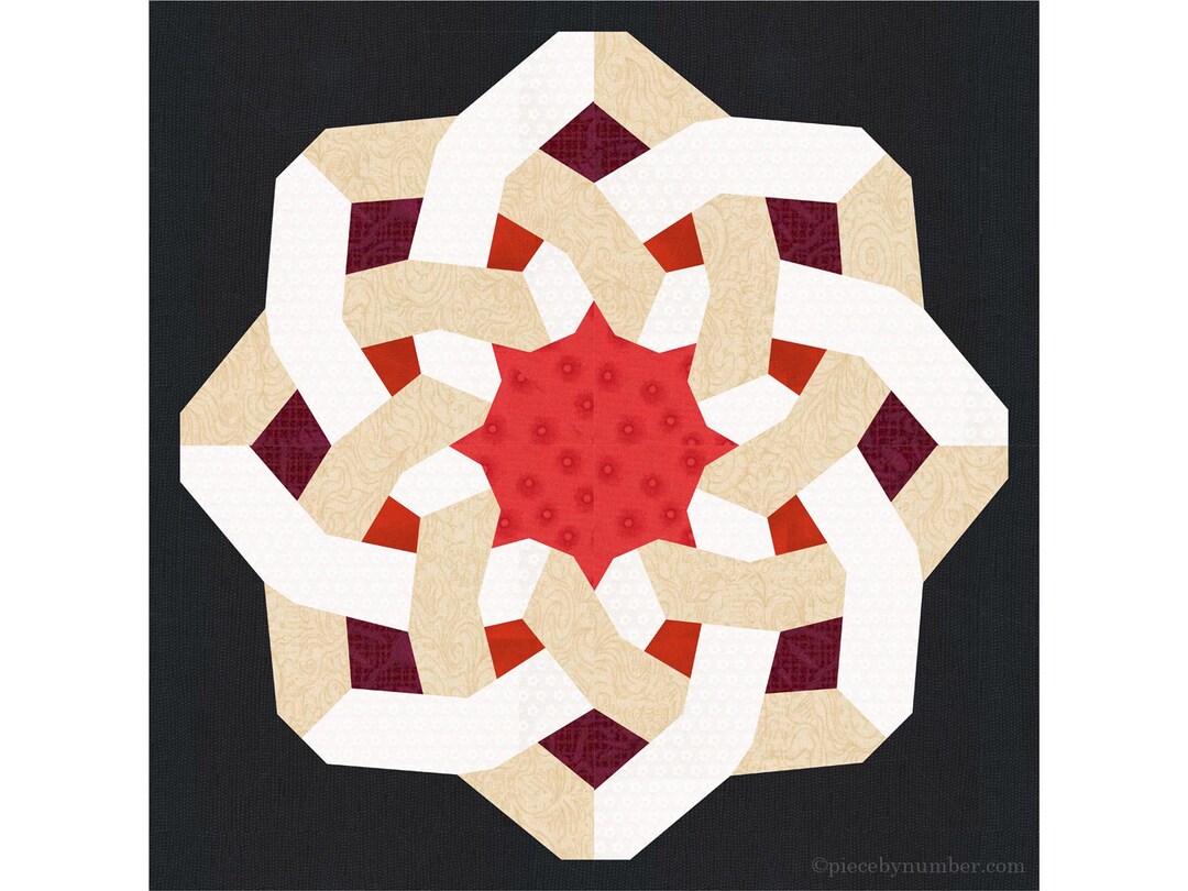 Crown of Venice, Quilt Medallion Pattern for Paper Piecing, PDF ...