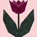 Tulip Quilt Block Pattern: Paper Piecing, 6 & 12 Inch, Resizable (PDF ...