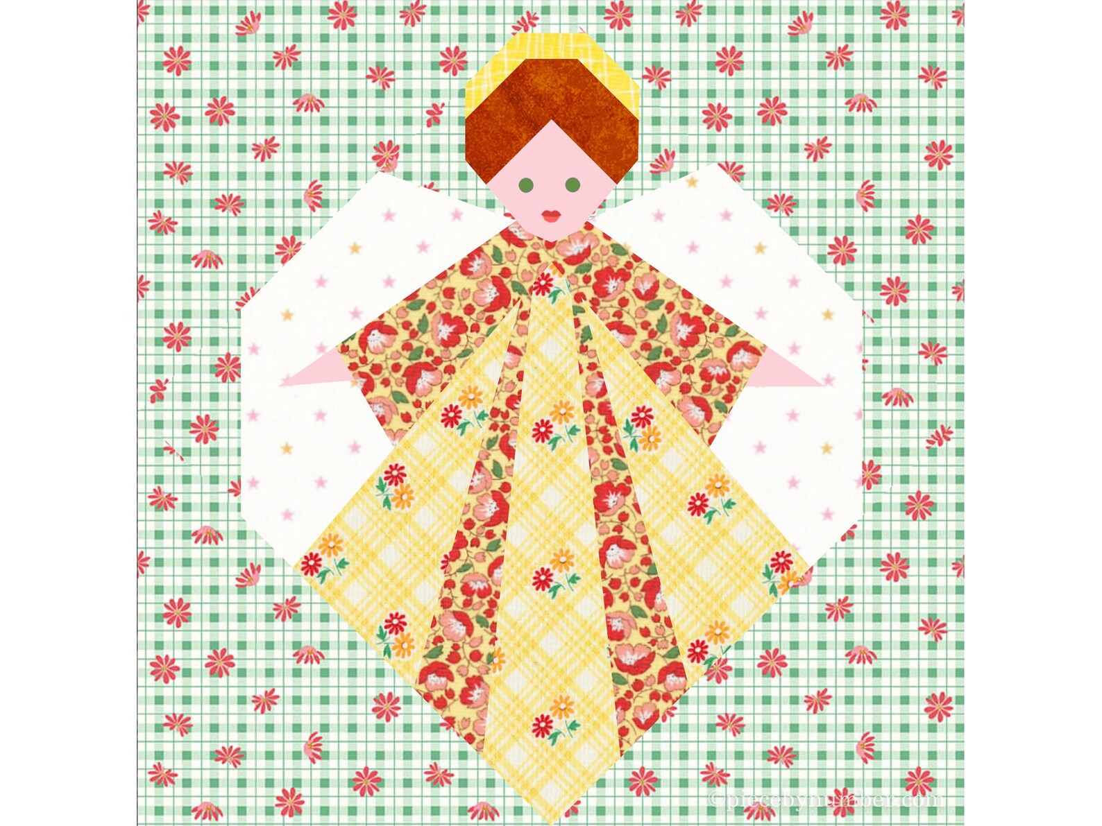 Guardian Angel Quilt Block Pattern, Paper Piecing, 6 & 12 Inch Blocks ...