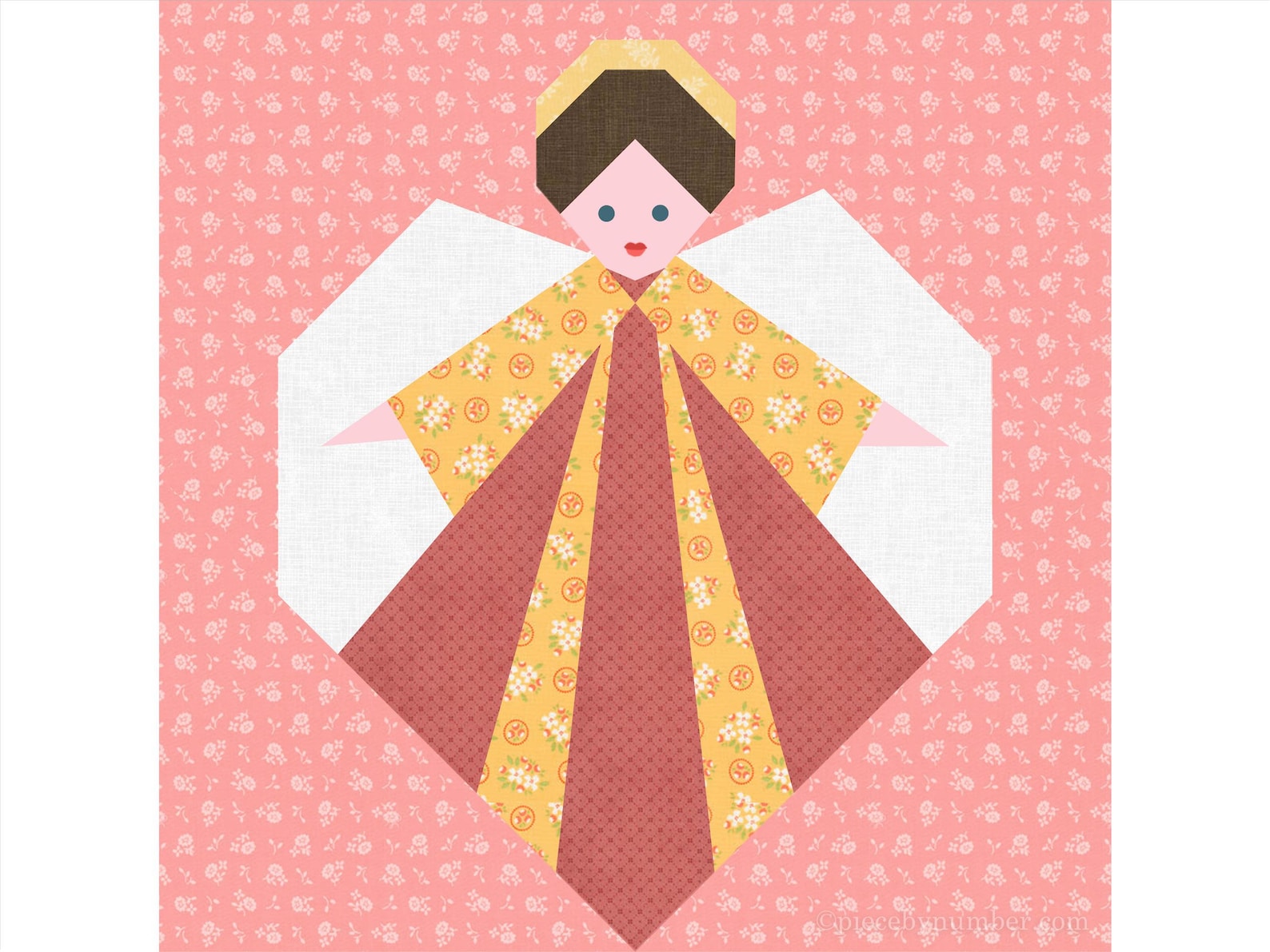 Guardian Angel Quilt Block Pattern, Paper Piecing, 6 & 12 Inch Blocks ...