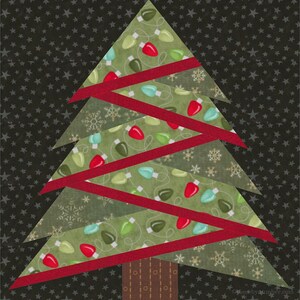 Pine Tree, Quilt Block Pattern for Paper Piecing, PDF Download, 6 & 12 ...