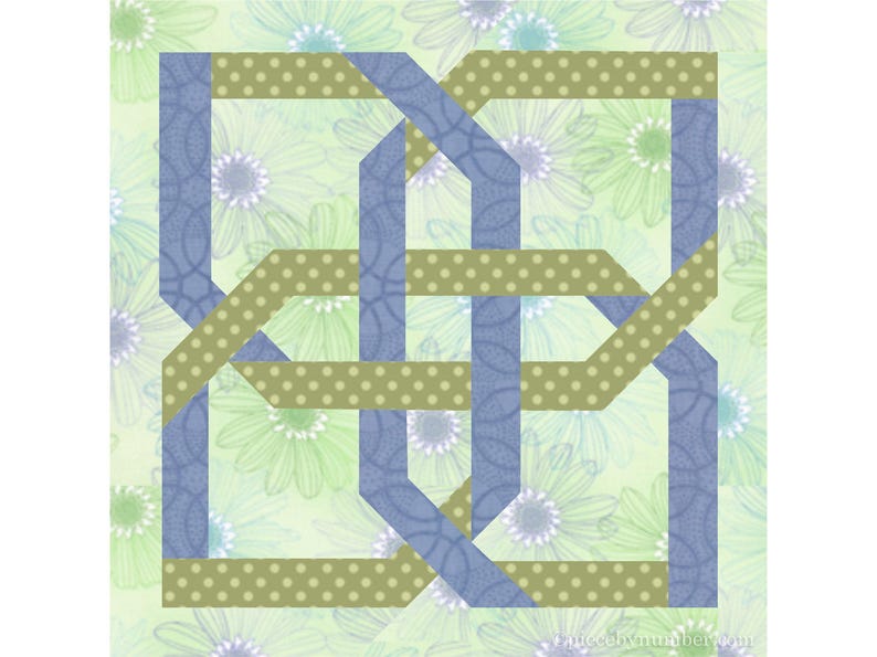 Quatrefoil Knot, Quilt Block Pattern for Paper Piecing, PDF Download ...