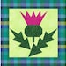 Thistle Quilt Block Pattern: Paper Pieced, 6 & 12 Inch, Resizable (PDF ...
