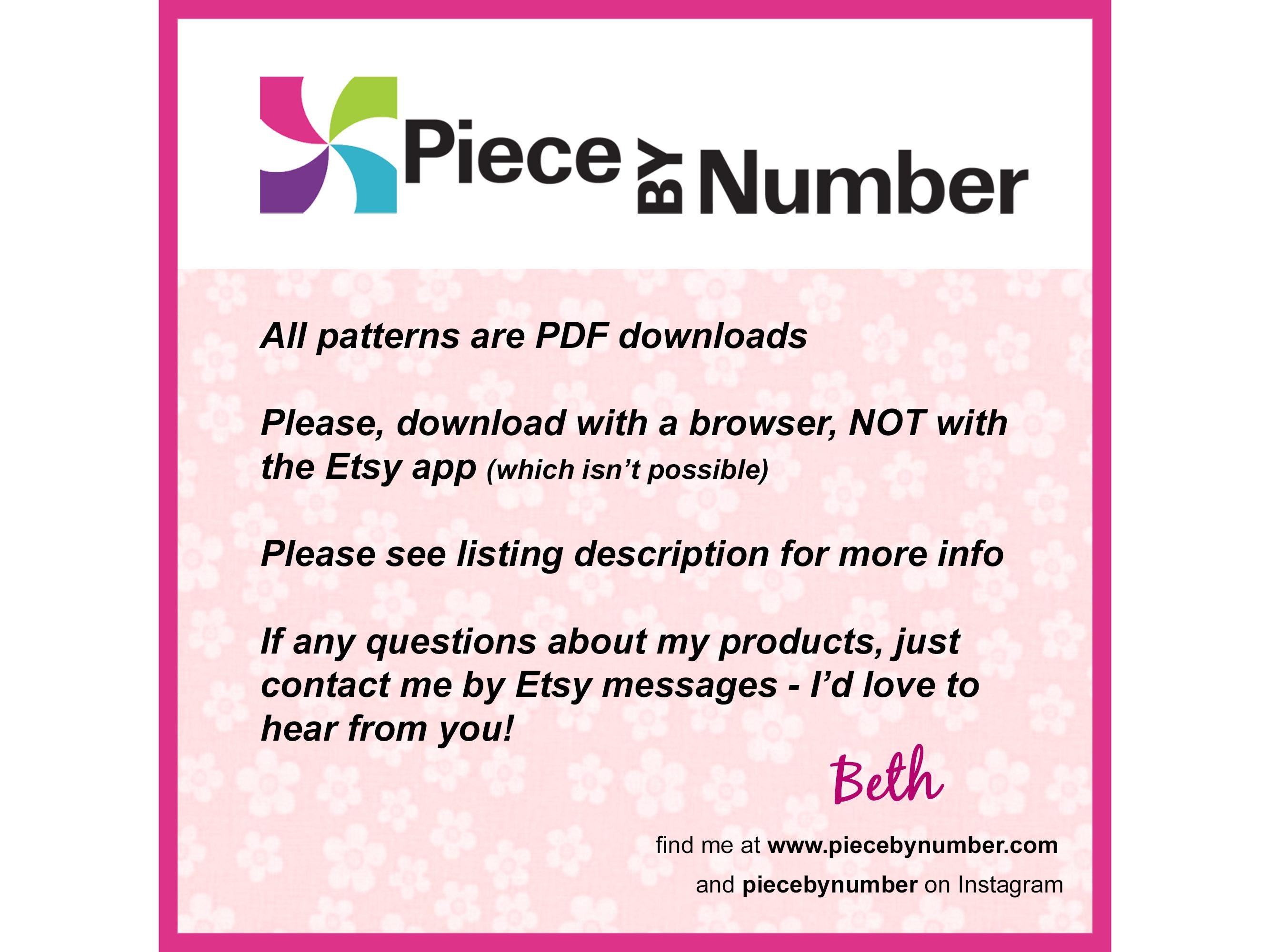 Interlocked Squares Paper Pieced Quilt Block Pattern, PDF Download, 12 ...