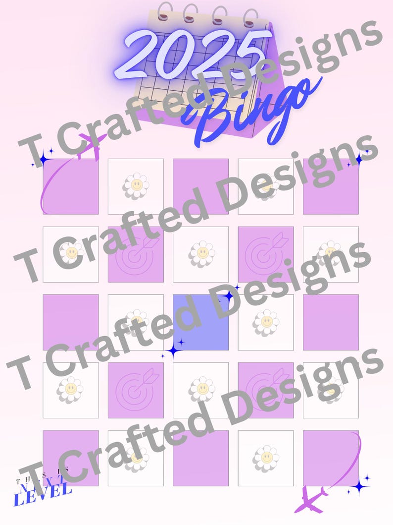 2025 Goal-setting Bingo Card | Printable Motivation Game | Fun Digital ...