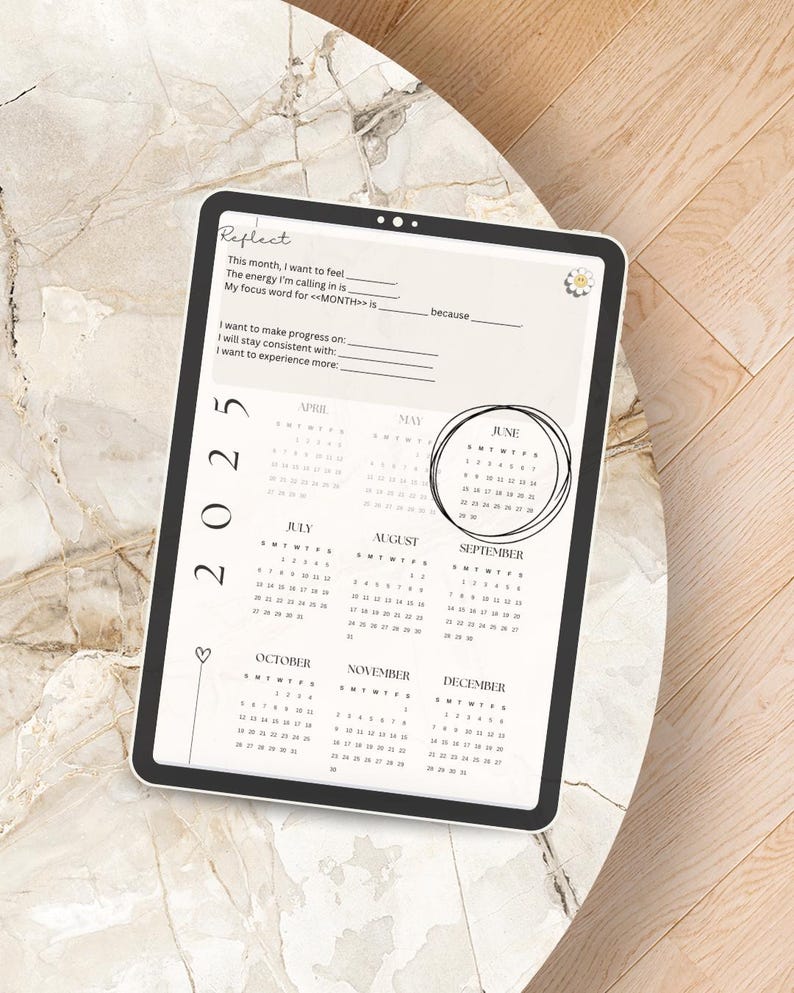 Monthly Reset Planner | Canva Journal + Habit Tracker | Intentions ...