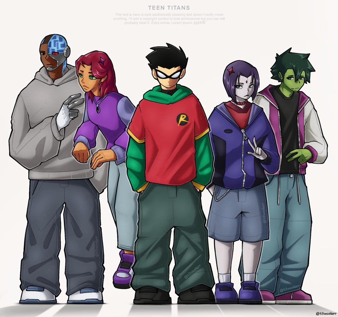 TEEN TITANS POSTERS - Etsy