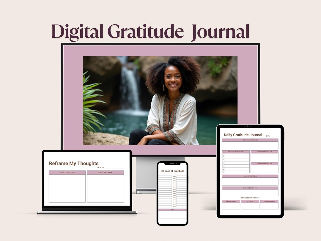 7-minute Daily Gratitude Journal | 500+ Pages | Monthly & Yearly ...