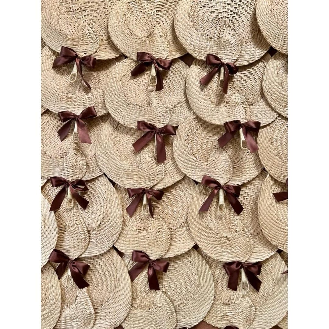 Anahaw Fan Wedding Souvenirs | Handmade Palm Leaf Fan | Eco-friendly ...