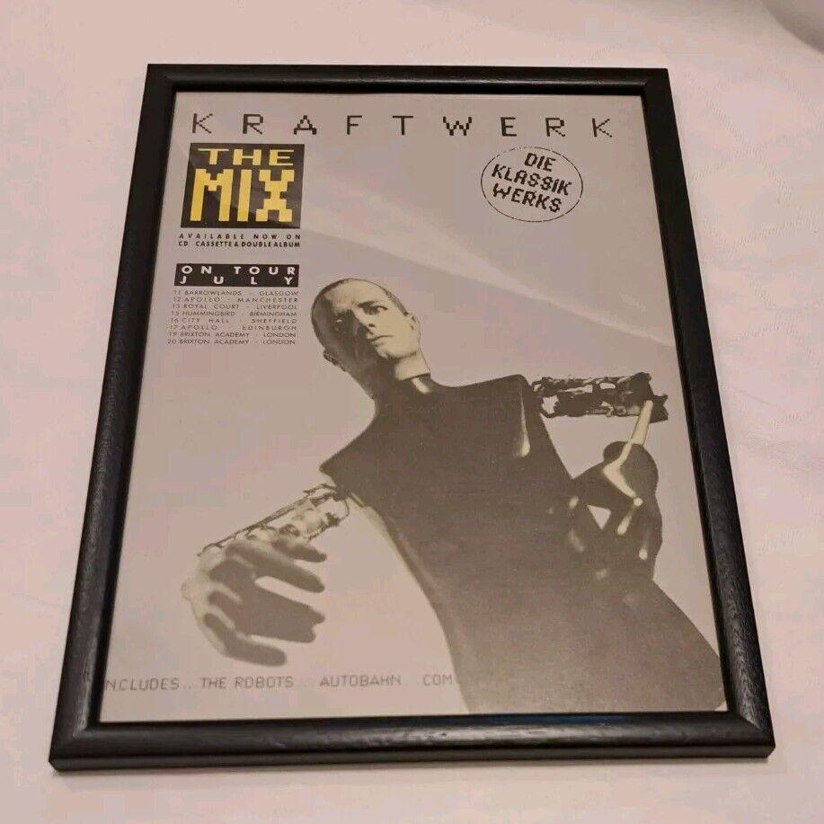 Kraftwerk the Mix Album Framed Music Original Advert Promo Poster Print ...