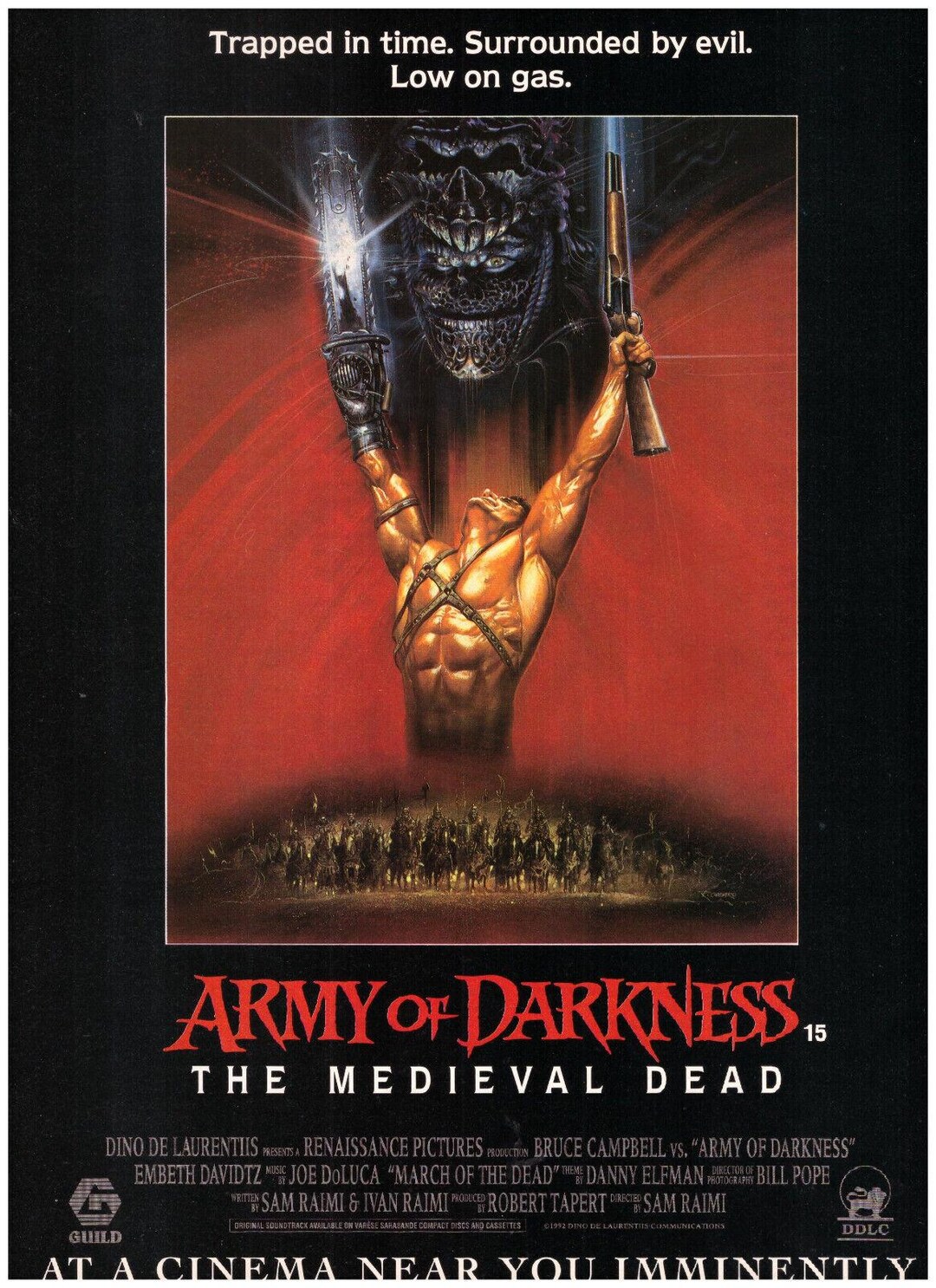 Army of Darkness the Medieval Dead Framed Movie Advert Promo Print 1993 ...