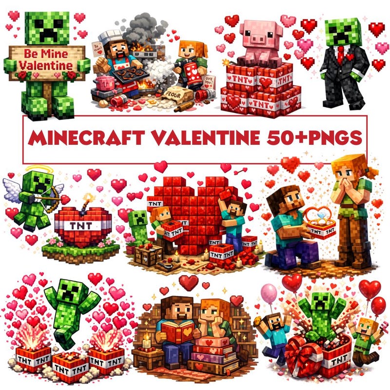 Valentine Pixel Art - Etsy