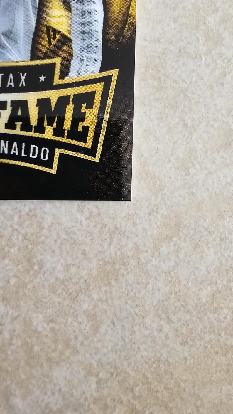 Cristiano Ronaldo Hall of Fame Card - Etsy