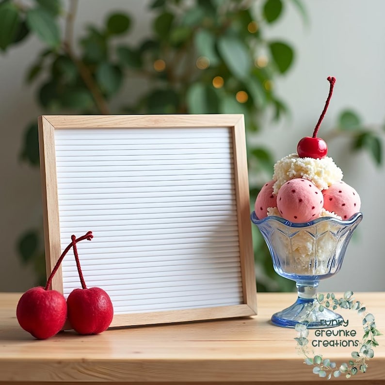 Ice Cream Pregnancy Announcement: Editable Letter Board (digital ...