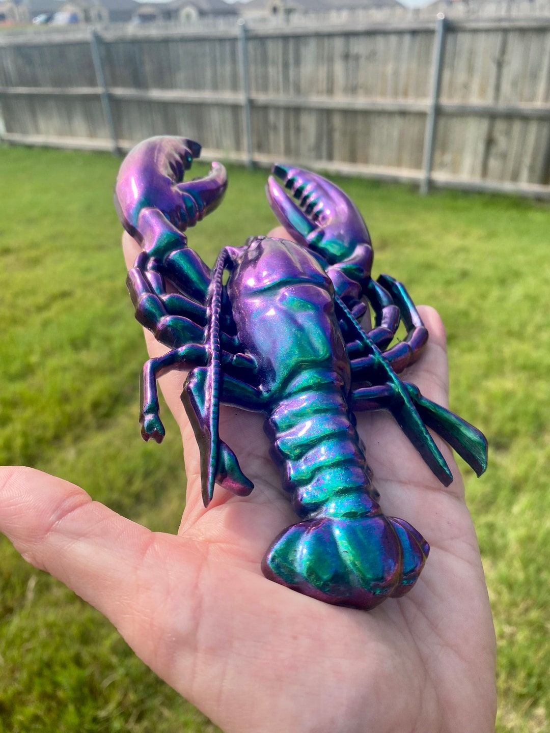 Color Shifting Resin Lobster Figurine/kitschy Gift/maximalist ...