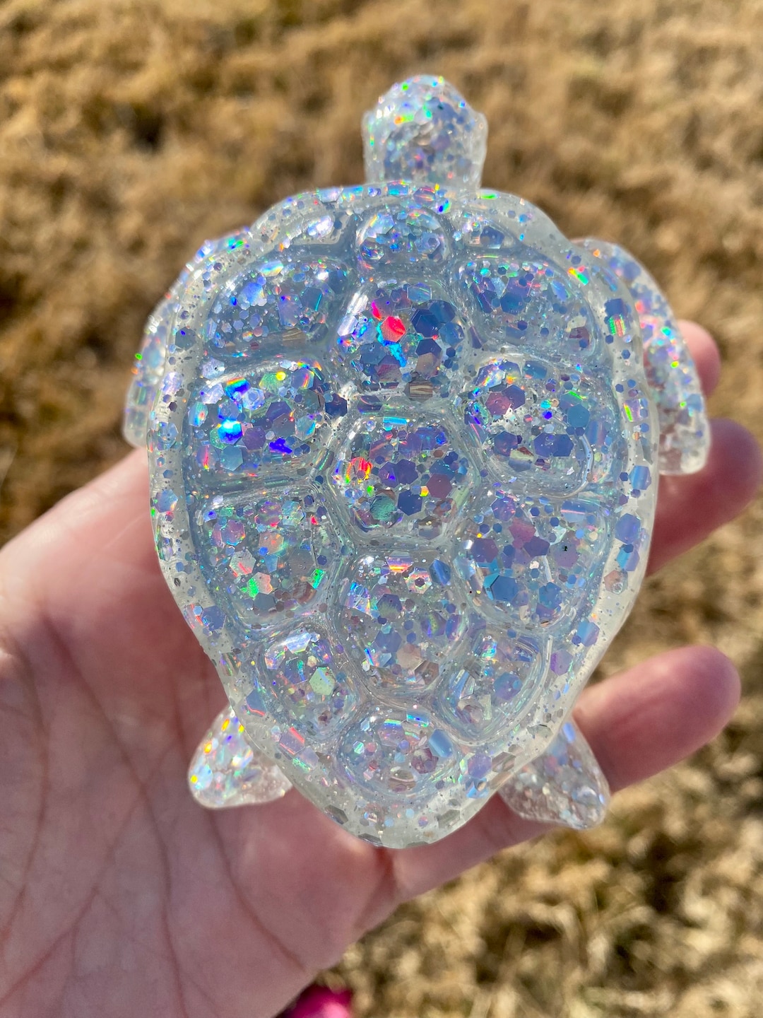 Holographic Turtle Jewelry Box/sea Turtle Gift/bedside Jewelry Holder ...