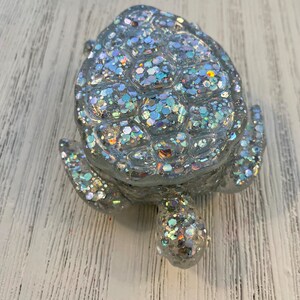 Holographic Turtle Jewelry Box/sea Turtle Gift/bedside Jewelry Holder ...