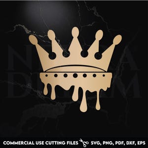 Crown SVG File, Crown Drip Svg, Royal Crown Clipart, Digital Download ...