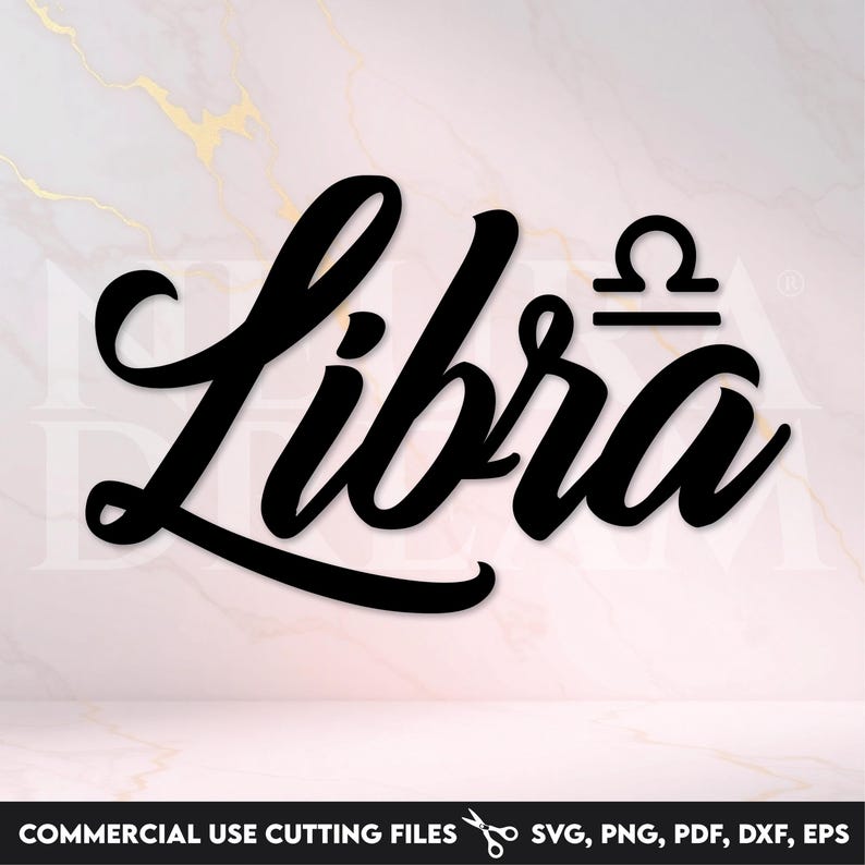 Libra SVG File | Zodiac Sign Digital Graphic Design | Libra Cut File ...