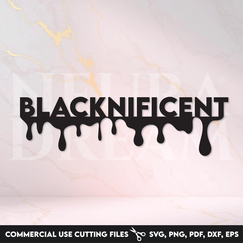 Blacknificent SVG File, Black Pride Digital Download, Black History Month SVG, Afro SVG for T ...