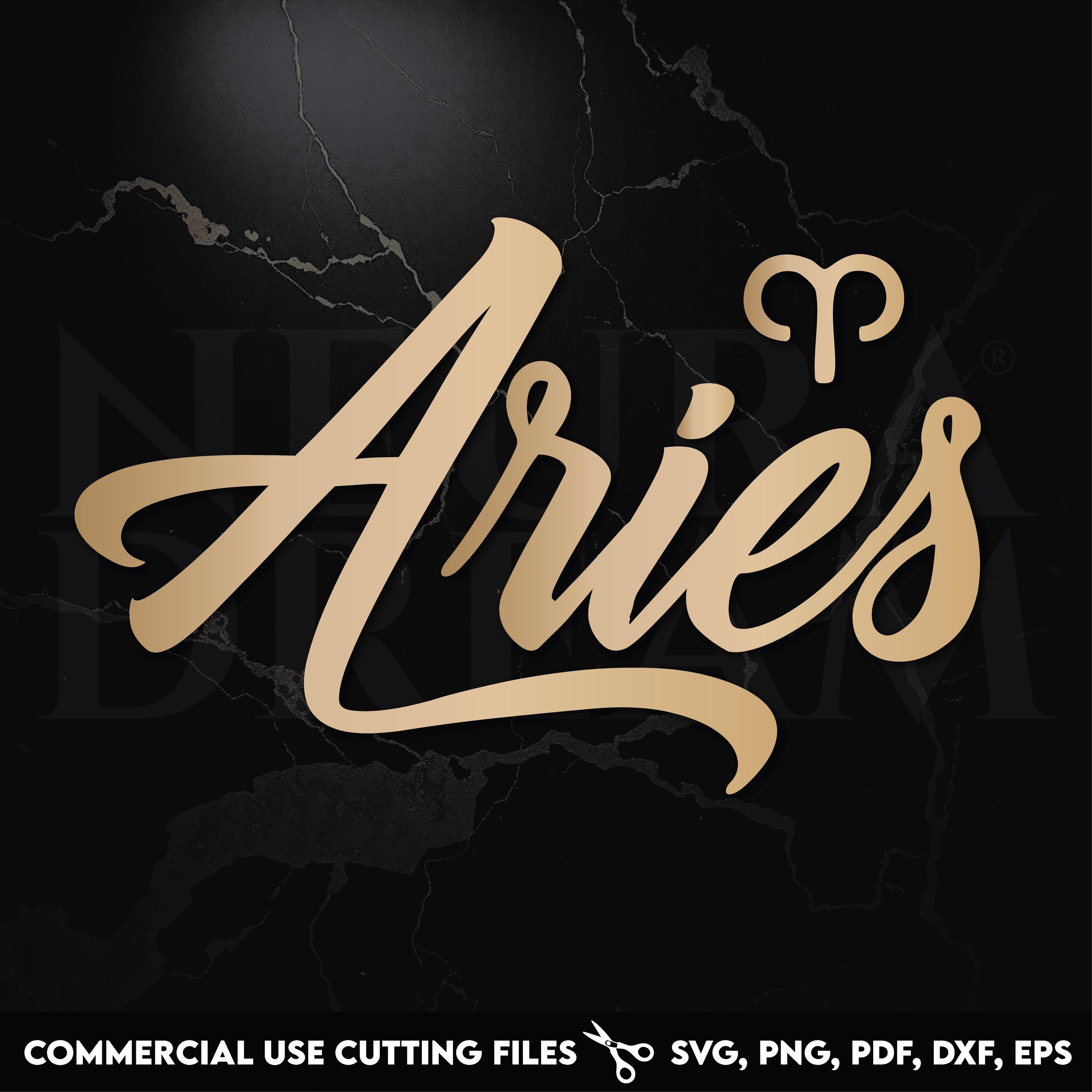 Aries Zodiac Sign SVG | Aries Astrology Clipart | Aries Digital ...