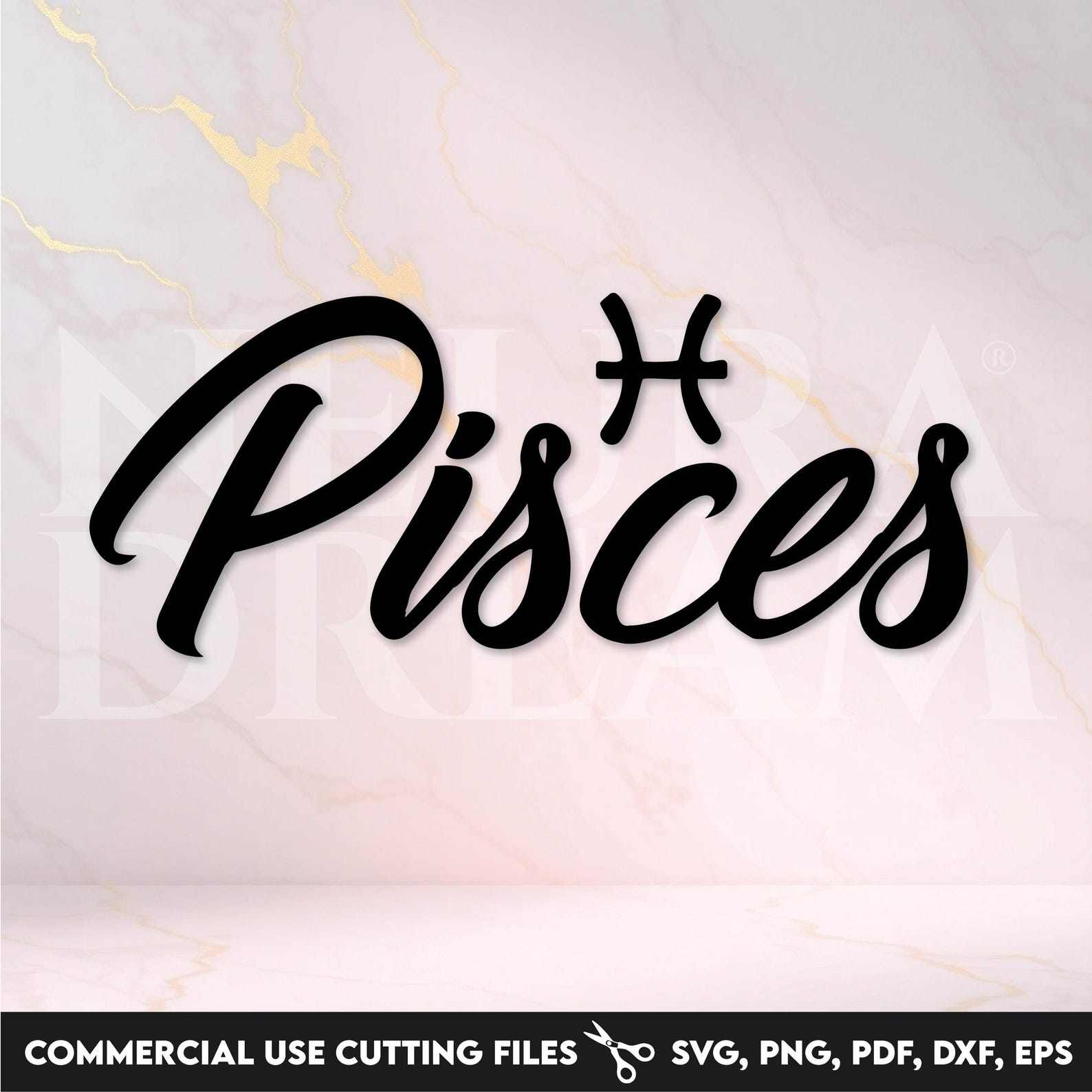 Pisces SVG File | Zodiac Sign SVG | Astrology Cut File | Pisces ...
