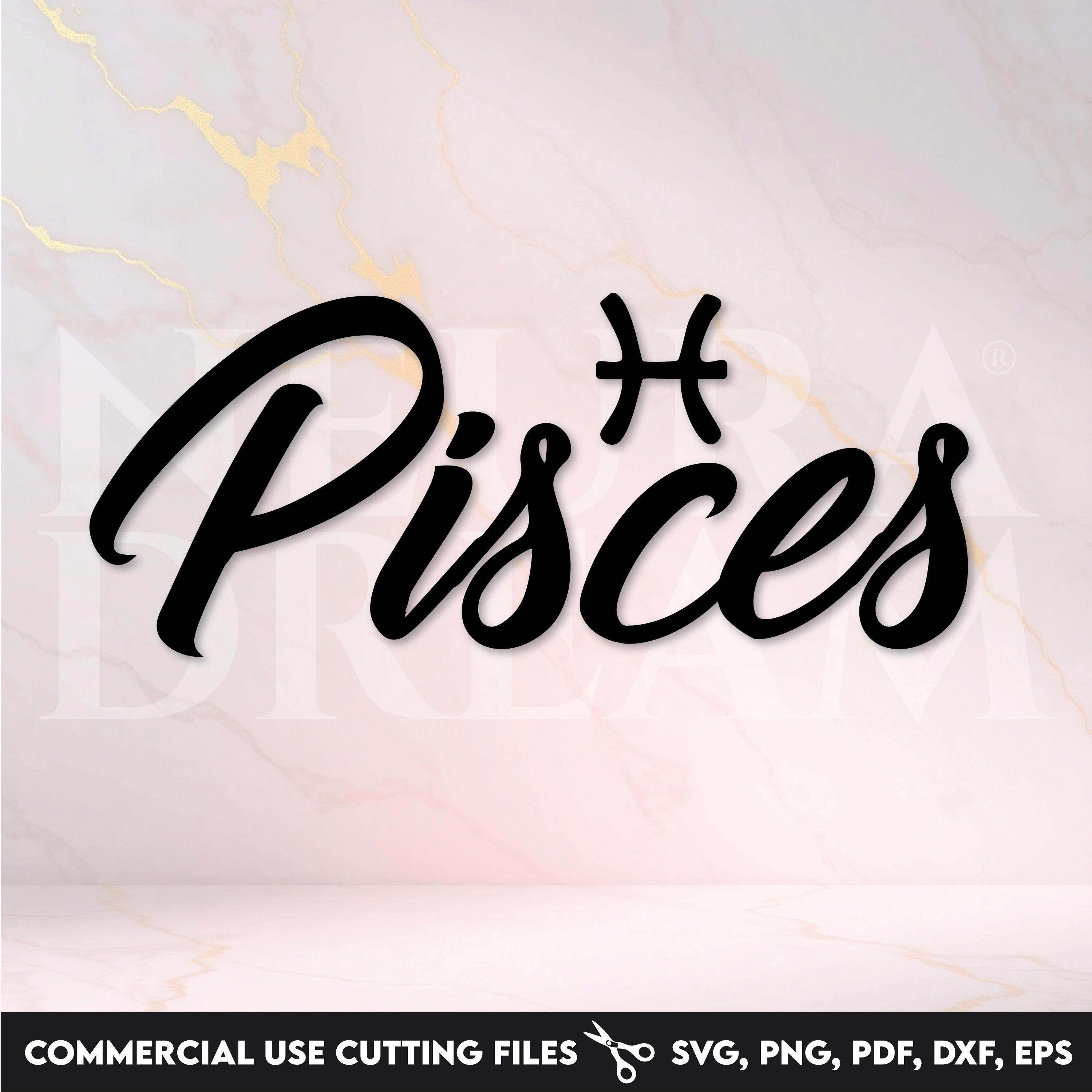 Pisces SVG File | Zodiac Sign SVG | Astrology Cut File | Pisces ...