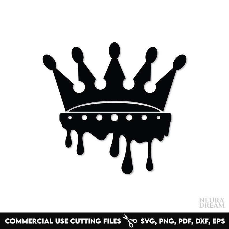 Crown SVG File, Crown Drip Svg, Royal Crown Clipart, Digital Download ...