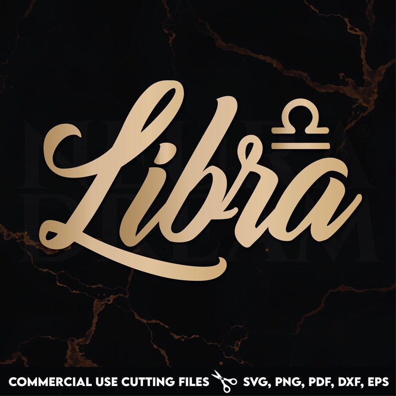 Libra SVG File | Zodiac Sign Digital Graphic Design | Libra Cut File ...
