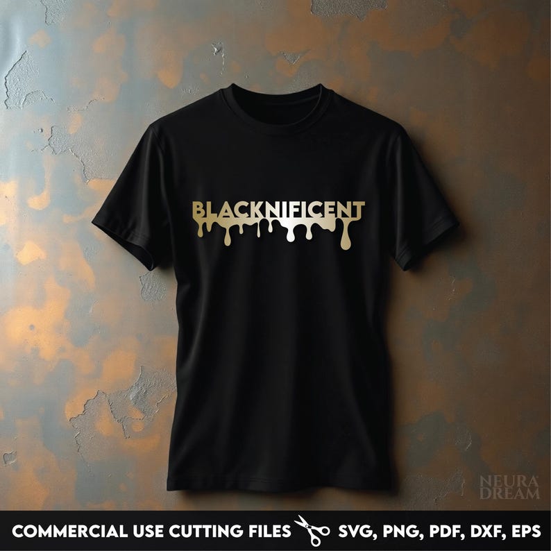 Blacknificent SVG File, Black Pride Digital Download, Black History Month SVG, Afro SVG for T ...