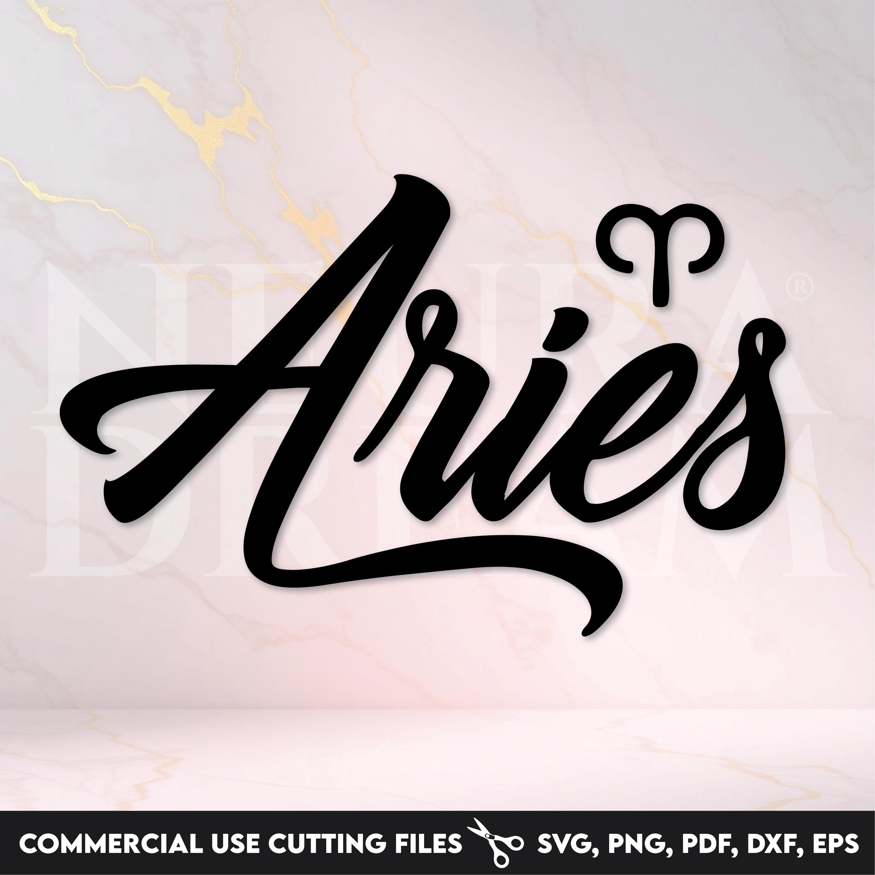 Aries Zodiac Sign SVG | Aries Astrology Clipart | Aries Digital ...