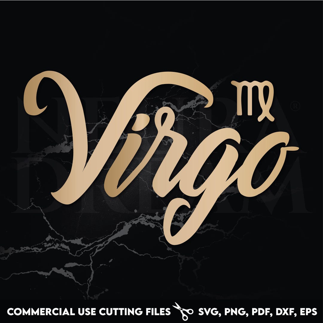 Virgo Zodiac SVG, Virgo Clipart, Virgo Sign Digital Download, Virgo ...