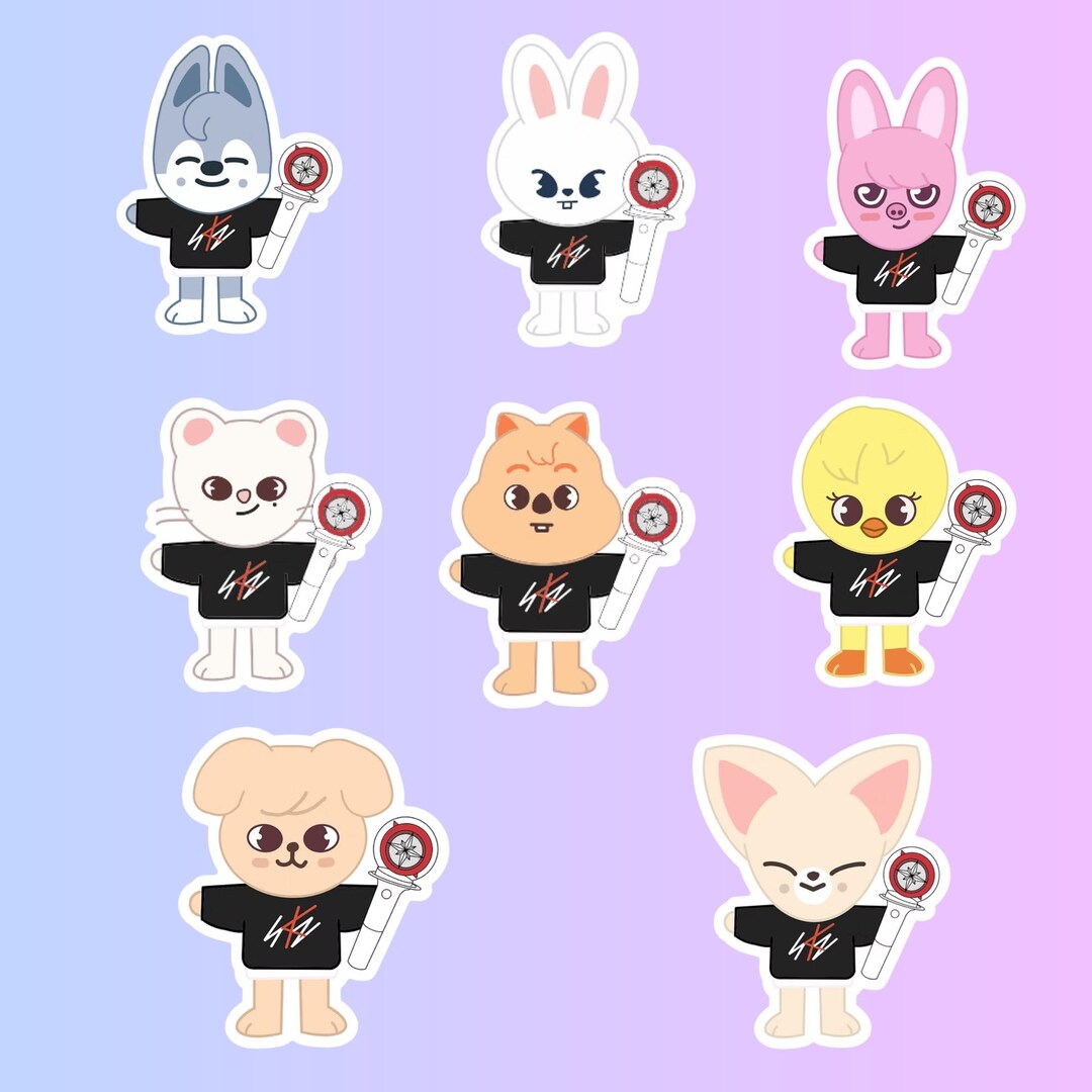 Skzoo Lightstick Sticker | Stray Kids | Kpop Stickers | Gift Ideas - Etsy