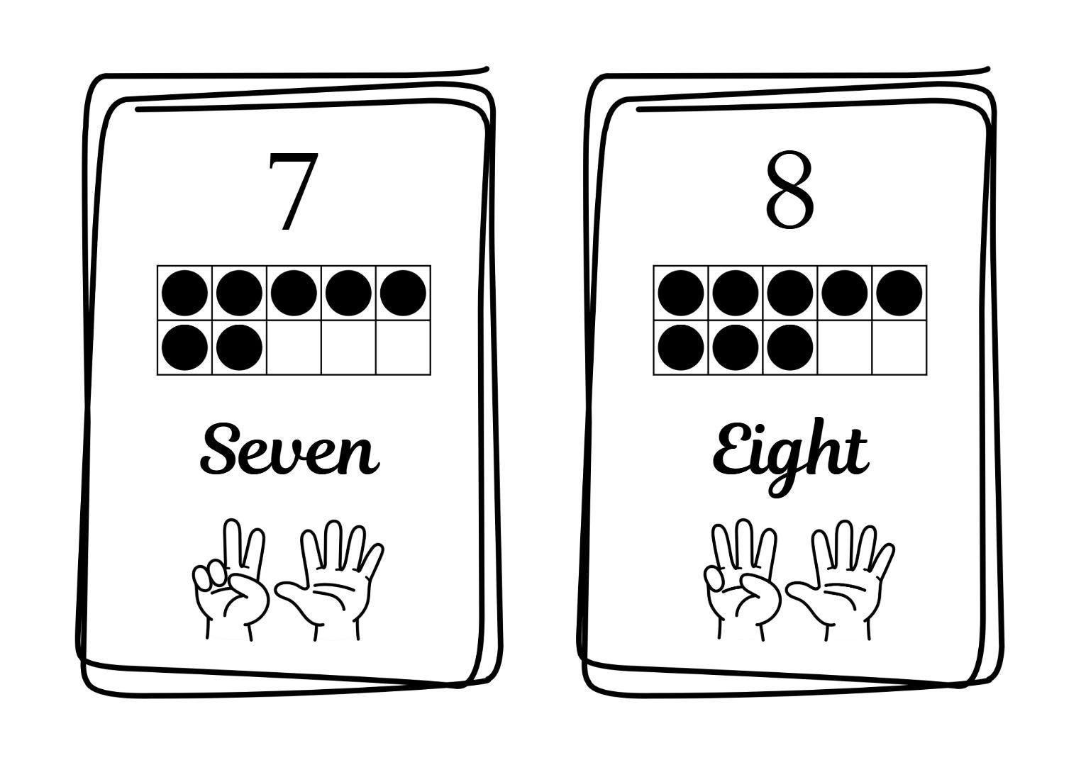 Tens Frame -number Cards-printable-1-10-subitising Numeral Fingers ...